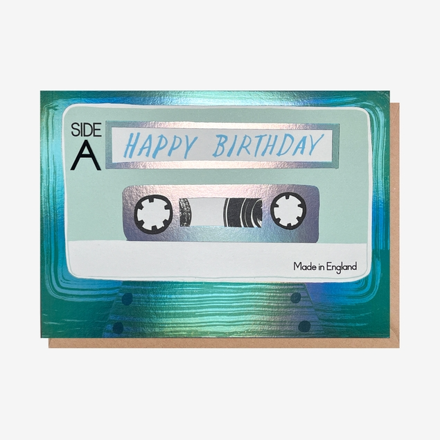 Retro Cassette Birthday Card – Gift Crouch End