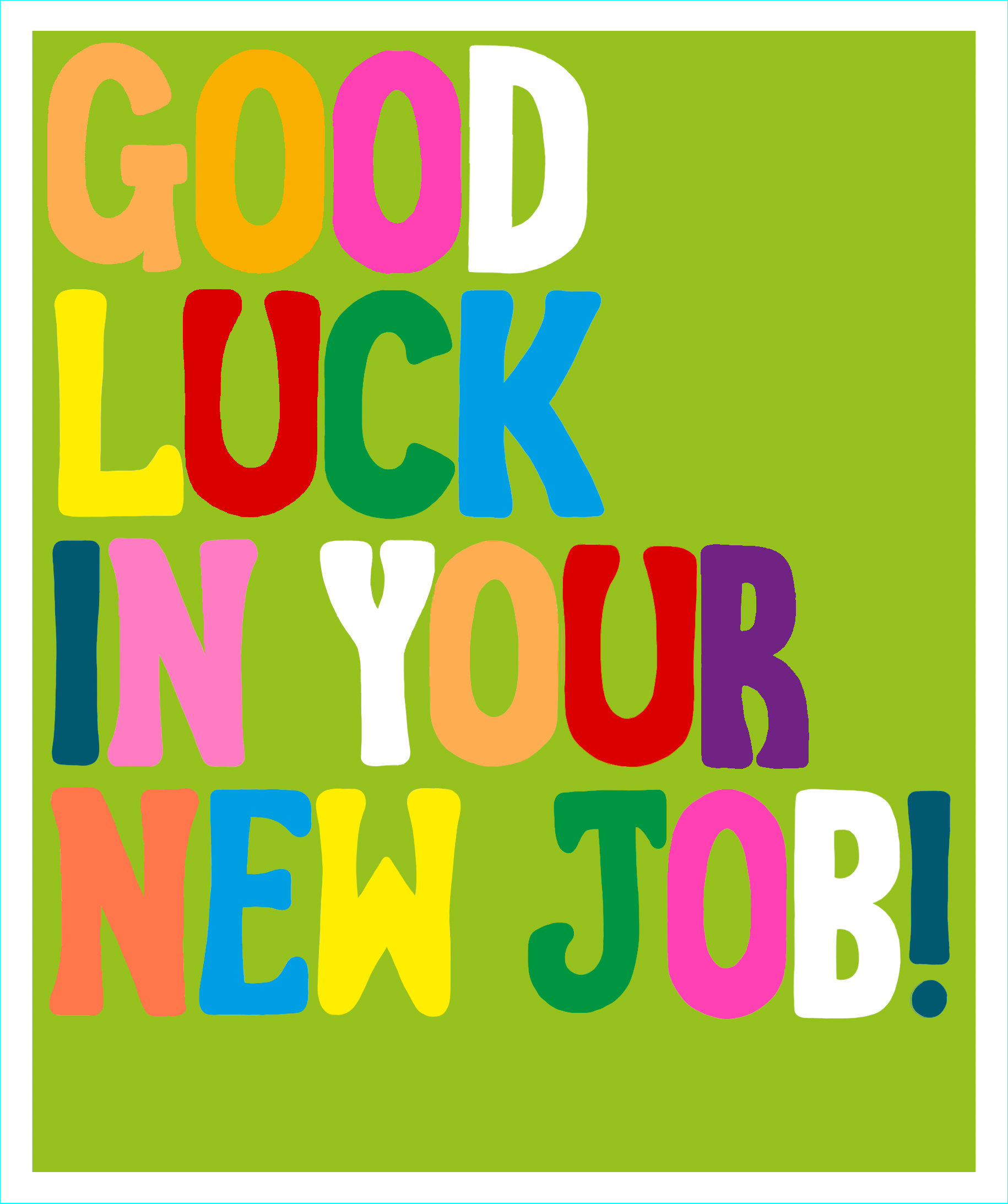 Good Luck In Your New Job Card – Gift Crouch End