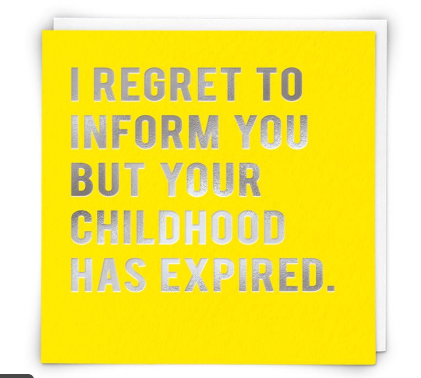 Childhood Expired Greetings Card – Gift Crouch End